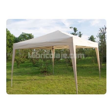 CARPA PLEGABLE METAL 3X3 METROS BEIGE DONNA GARDEN DG1039 ...